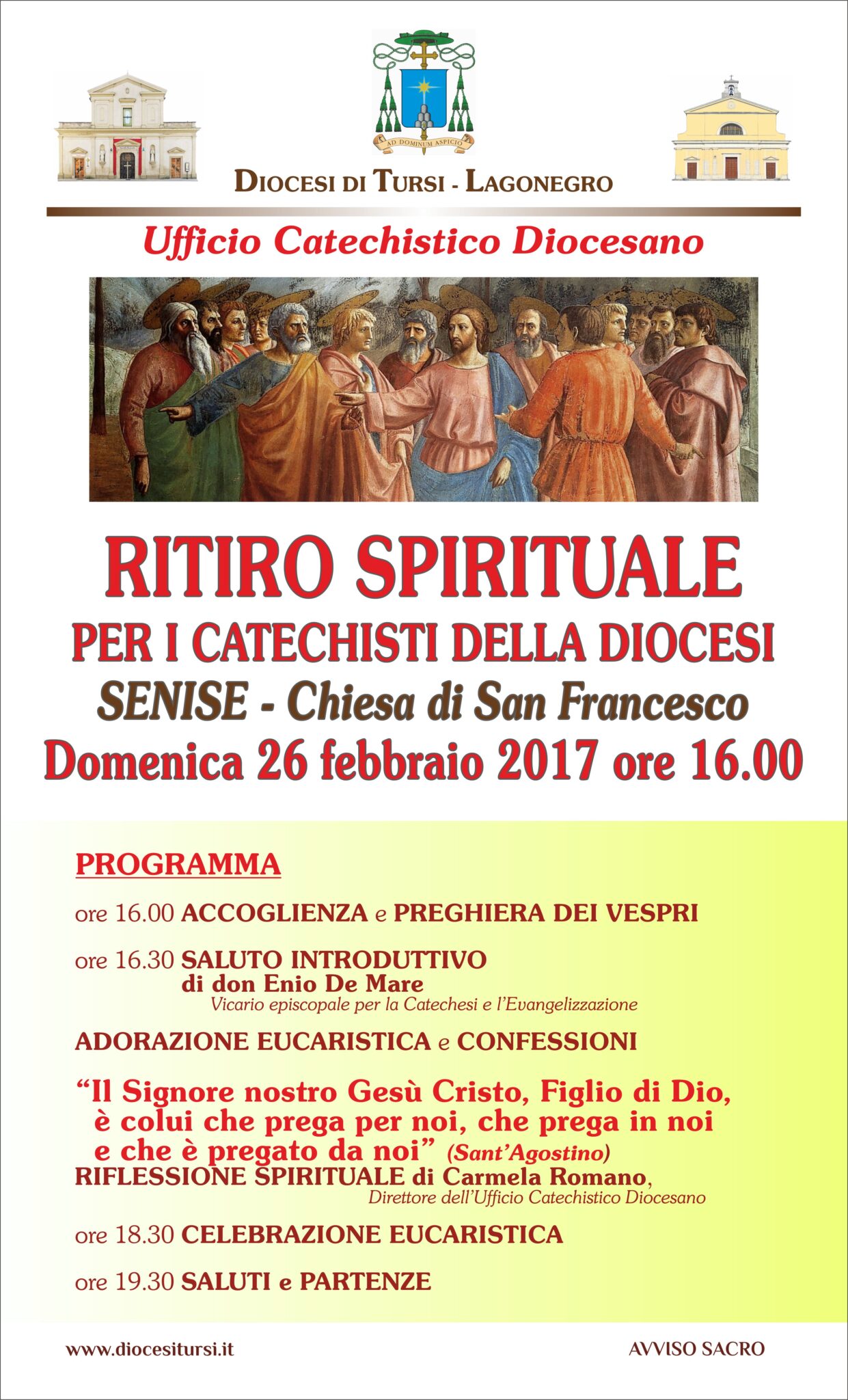 Ritiro Spirituale per i Catechisti della Diocesi – Diocesi di Tursi